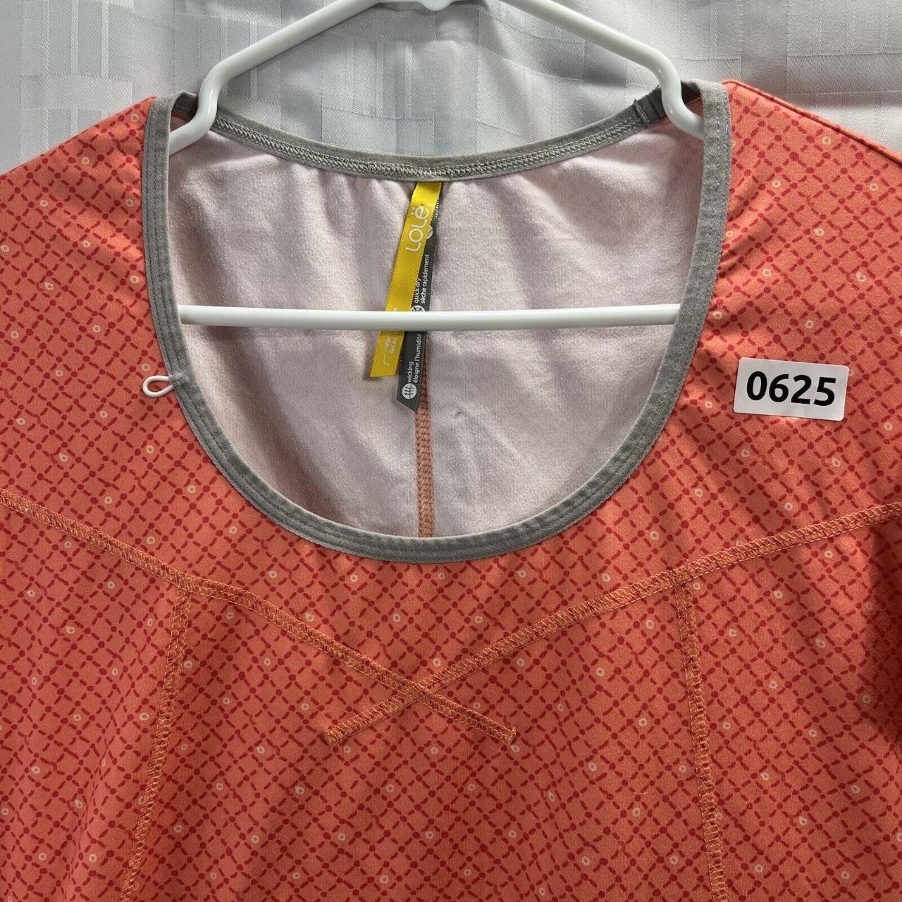 Lole Women Shirt Color Orange Size L Stretch Short... - Depop