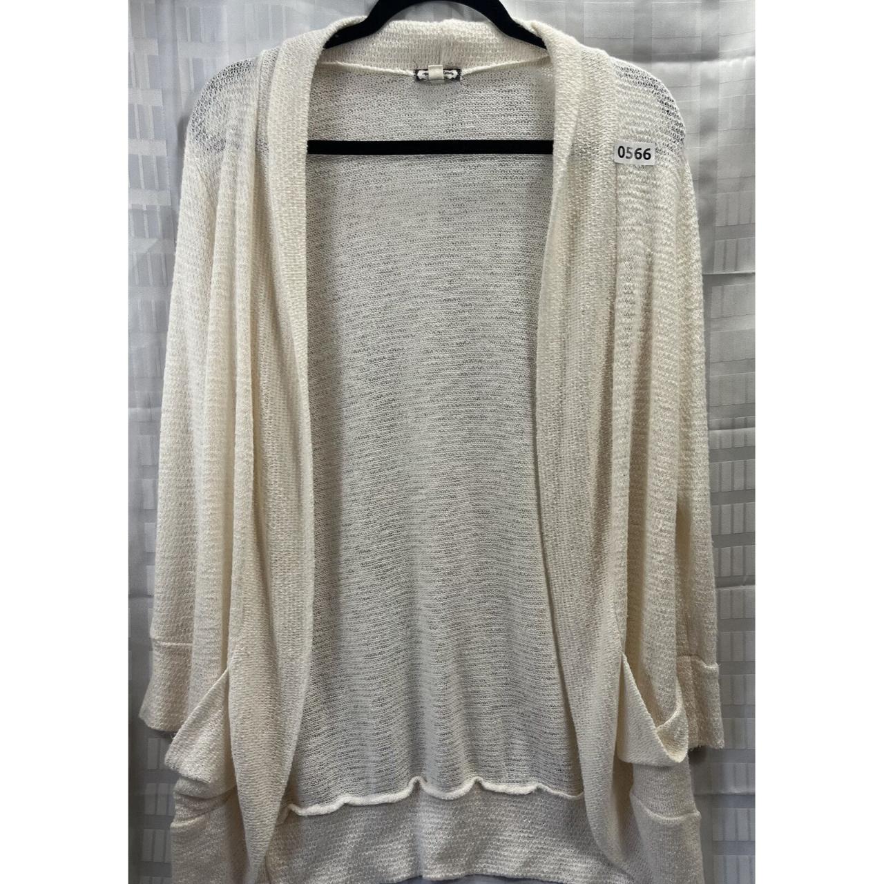 Eyeshadow Women's Cardigan Color White Size Please... - Depop