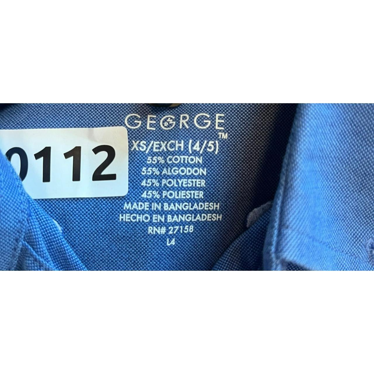 George boys long sleeve dress shirt, color blue,... - Depop