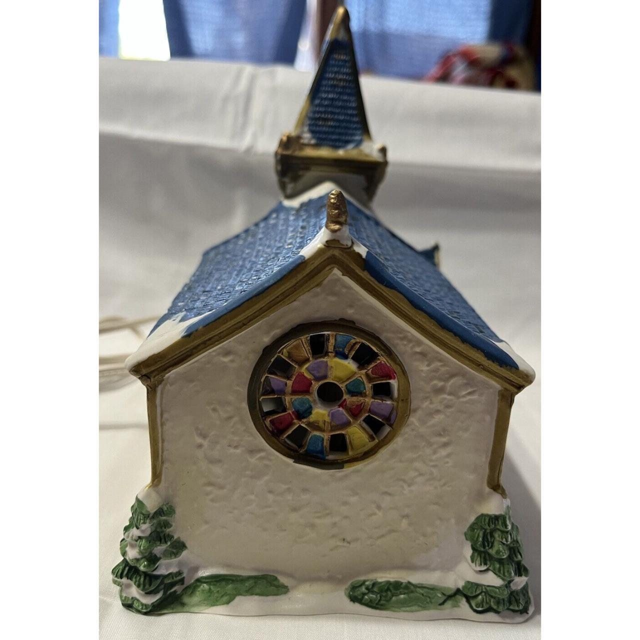 porcelain country church with lights inside. With... - Depop