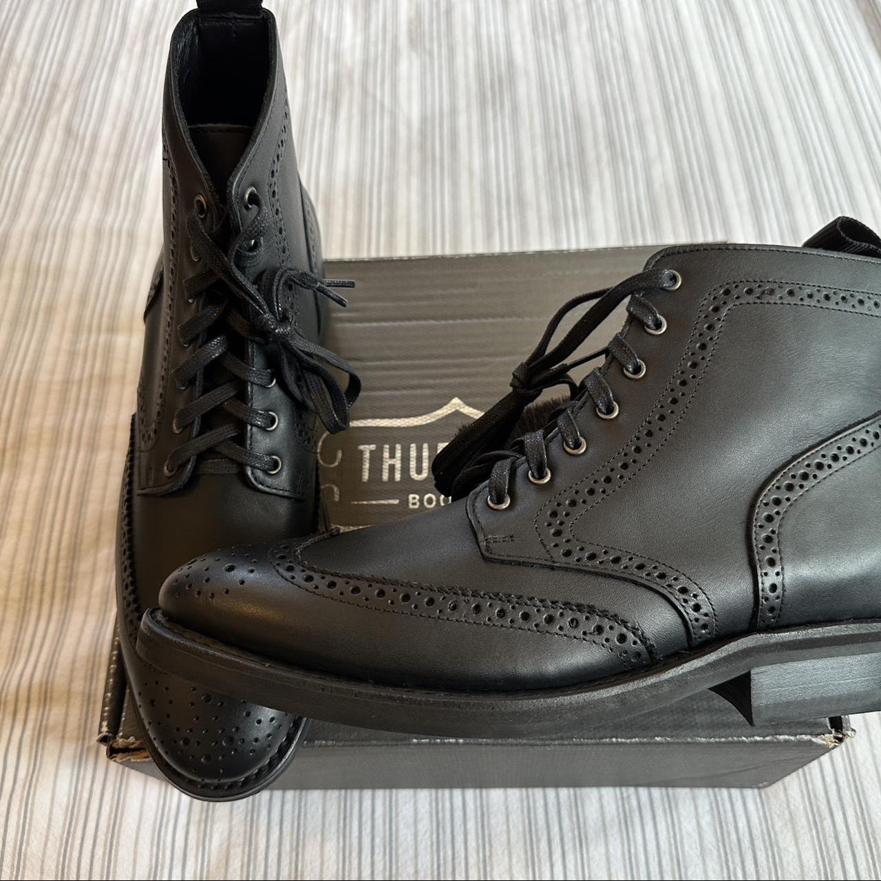 Thursday Boot Co Black Wingtip Boot Size 9 Brand... - Depop