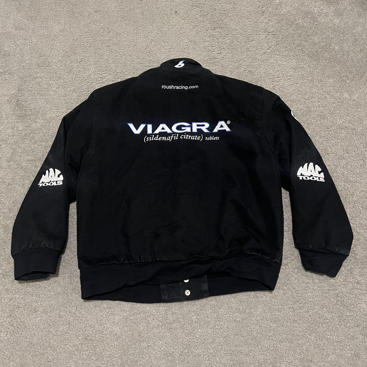 Heavy Black Roush Racing Mark Martin jacket #NASCAR... | Depop