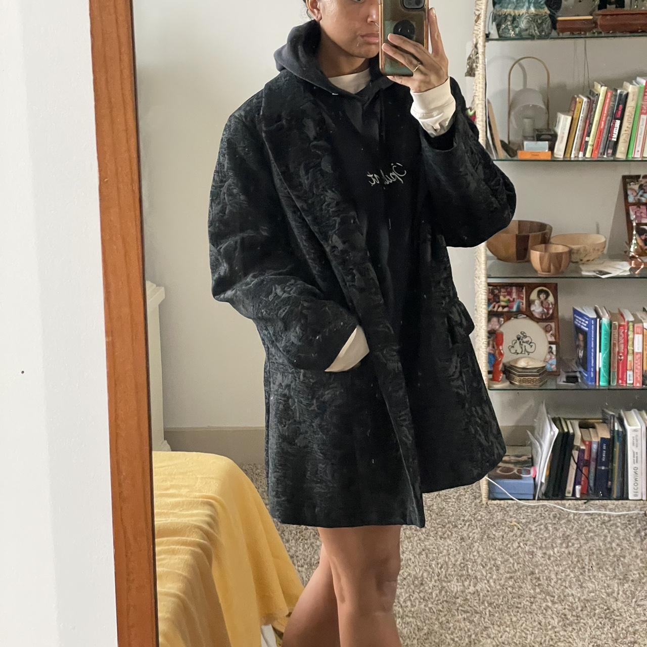 22W jacquard black over size jacket. - Depop