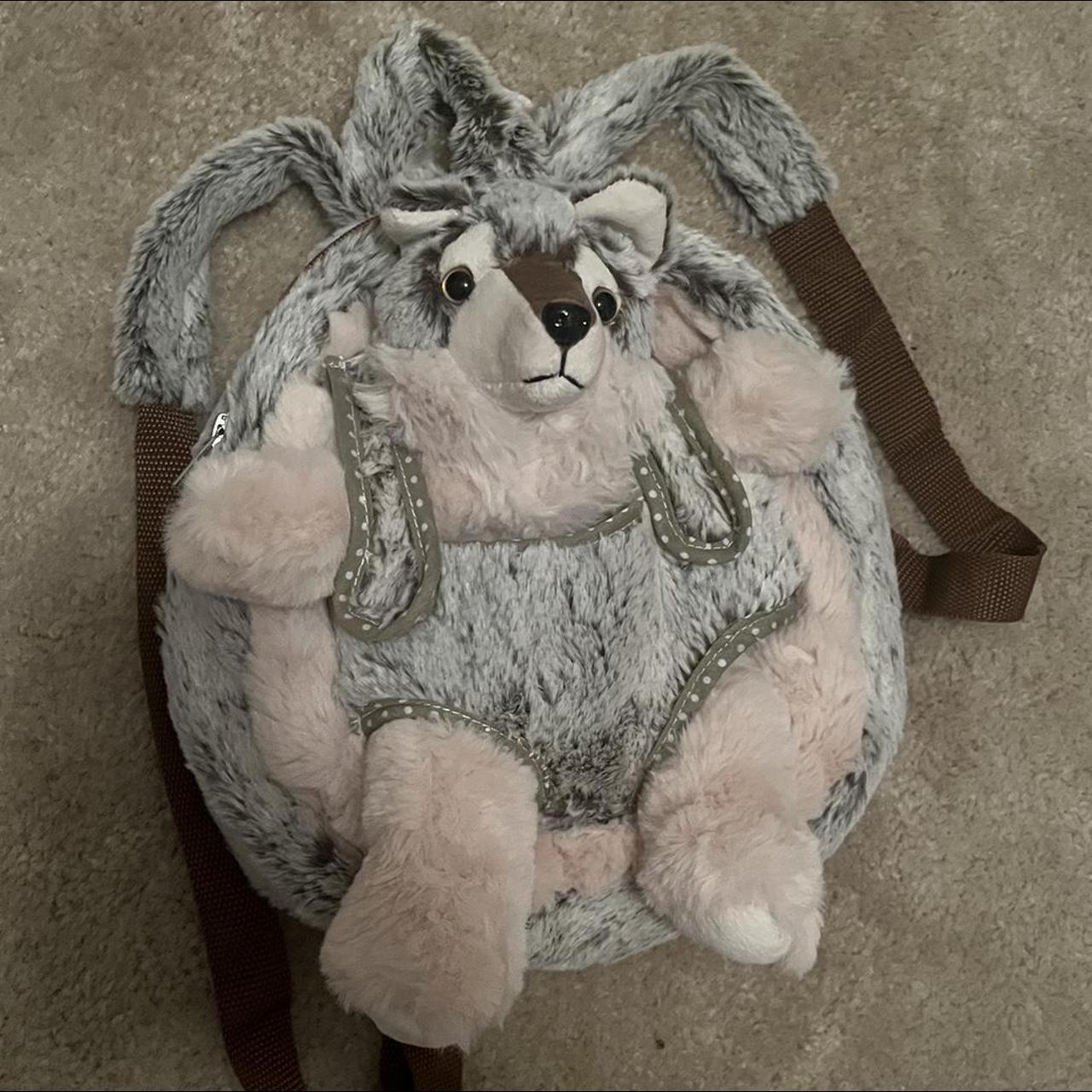 Dog book bag with hidden pouch Plush plushie - Depop