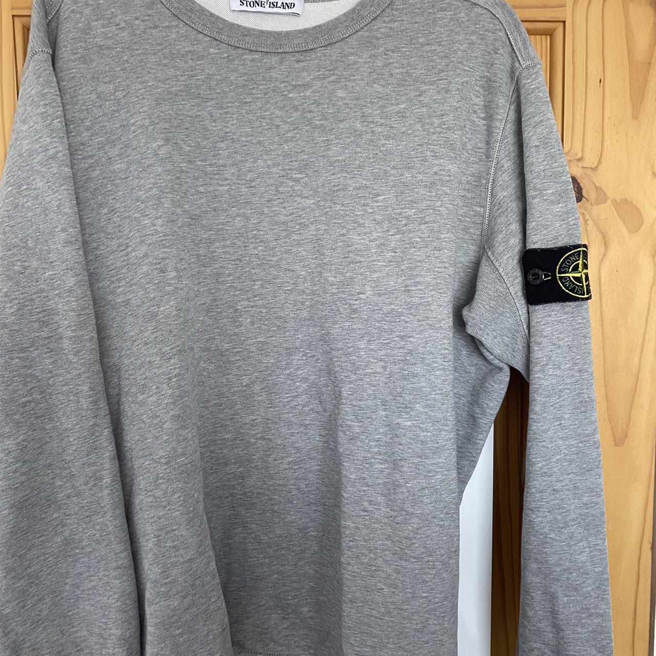 Grey stone island lightweight jumper Perfect for... - Depop