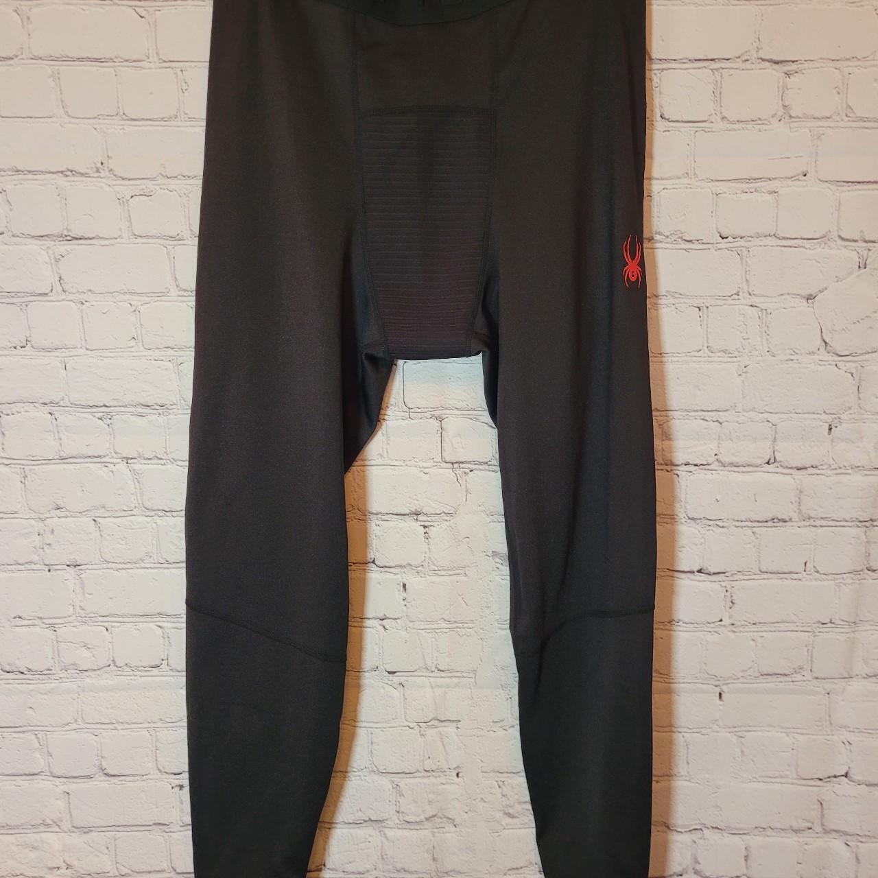 Men's Black Spyder Base Layer Compression Active... - Depop