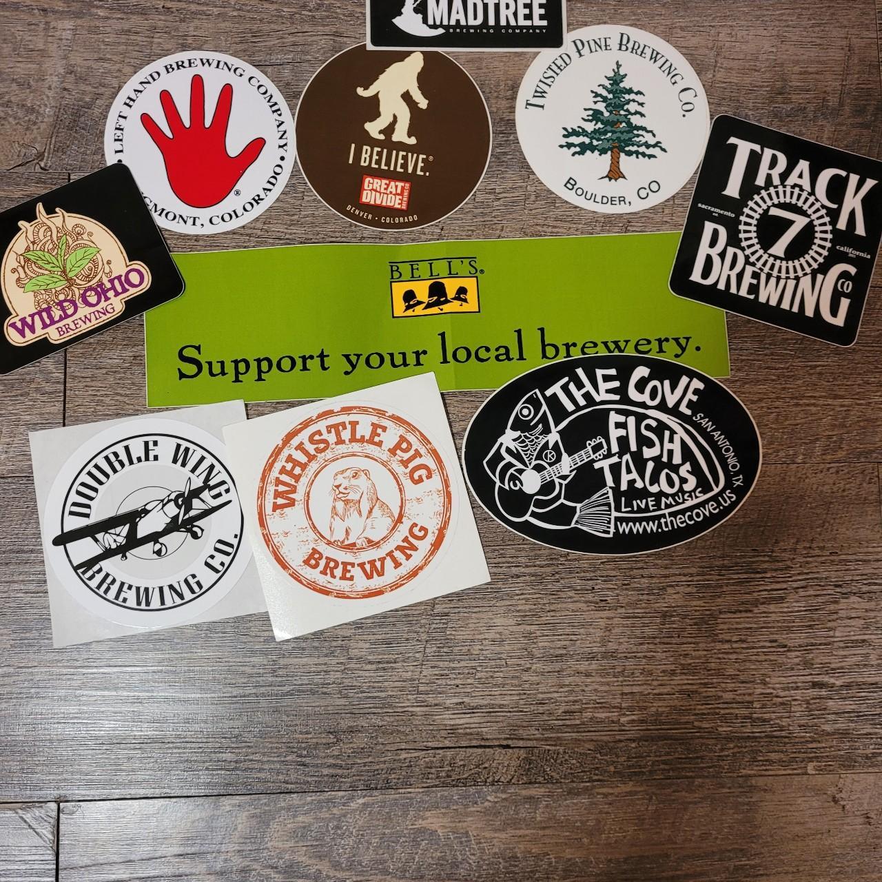 New Sticker Lot 10 Different Craft Beer Decal... - Depop