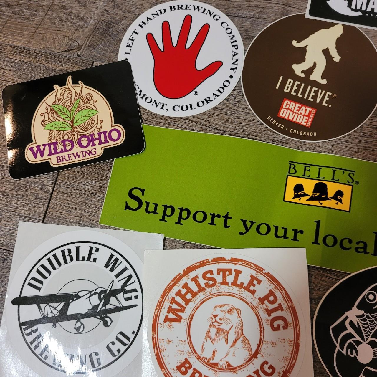New Sticker Lot 10 Different Craft Beer Decal... - Depop