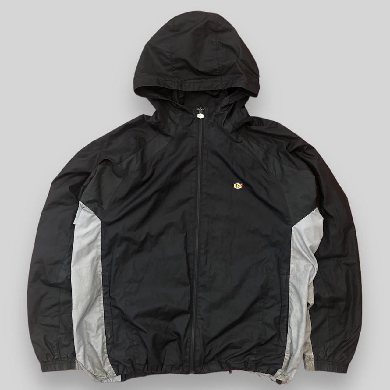 Black nike Tn windbreaker coat -size large -decent... - Depop