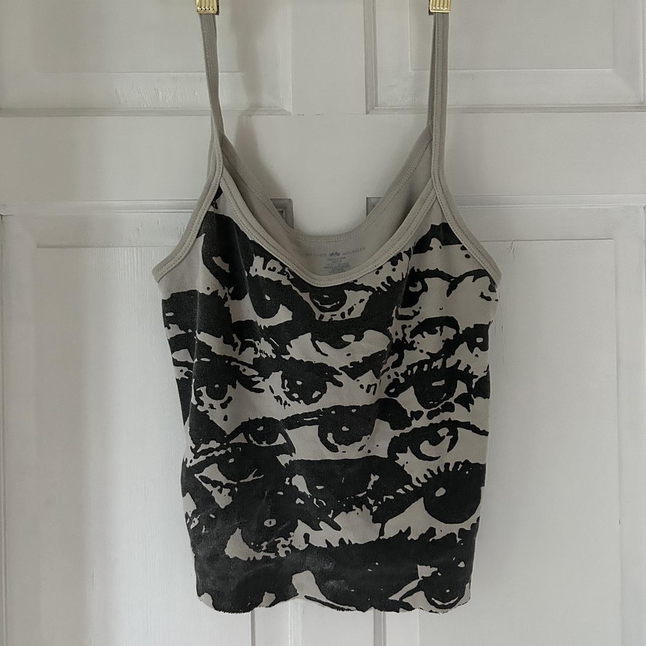 Rare Brandy Melville Skylar Eyes Tank Size S Barely Depop