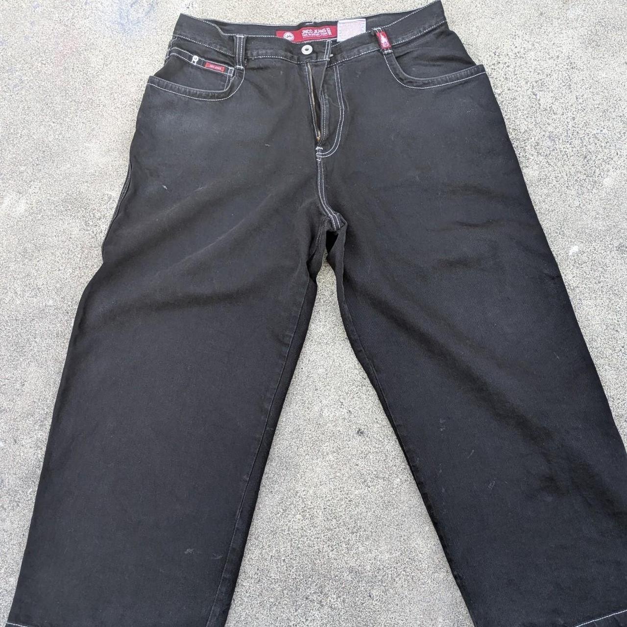 rare tribal skull jncos 🔥 insane back patch, wide... | Depop