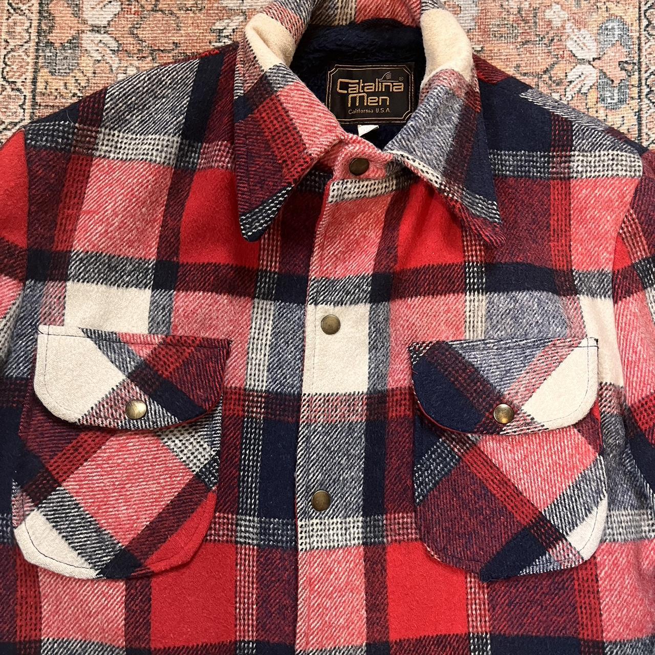 Catalina Plaid Jacket Vintage 60’s classic plaid... - Depop