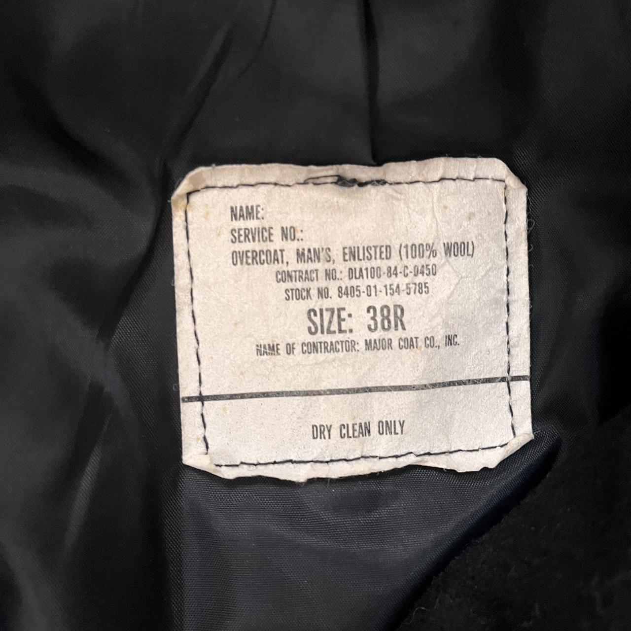 Vintage US Navy Pea Coat 1980’s, black, vintage pea... - Depop