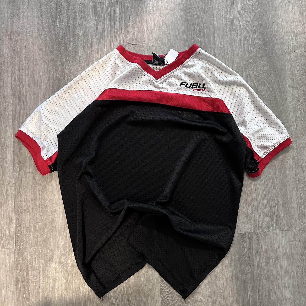 vintage fubu jersey size: M condition: good DM... - Depop