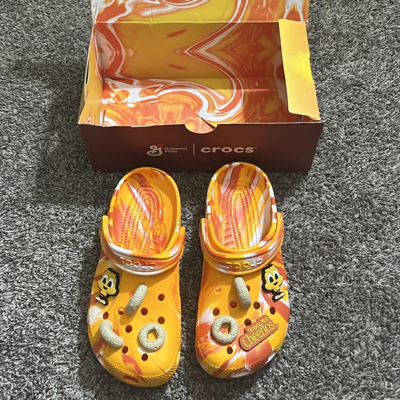 Crocs Classic Honey Nut Cheerios Clogs Cereal Size 6... | Depop