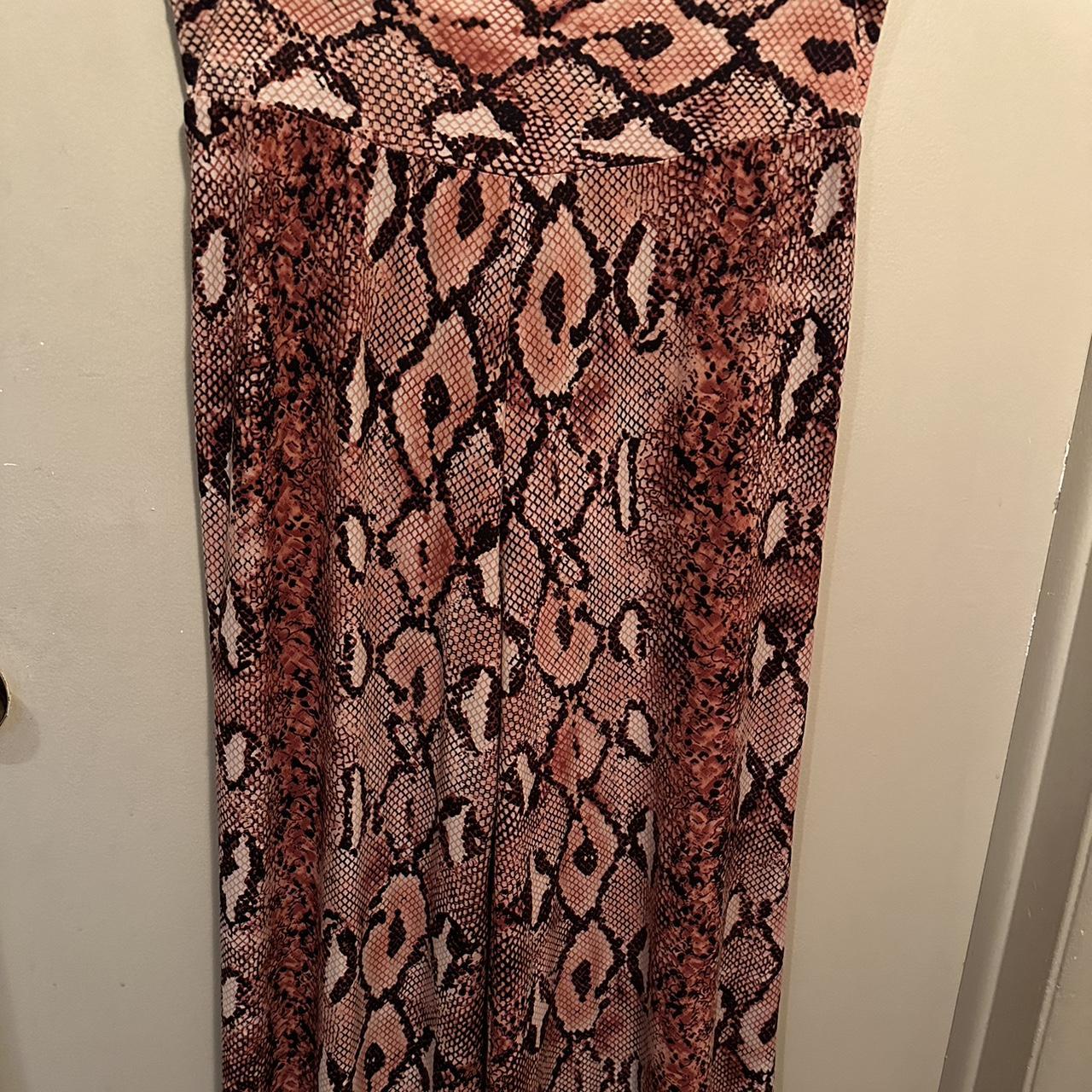 Flowy, pink, snake skin pants. Super crazy soft and... - Depop