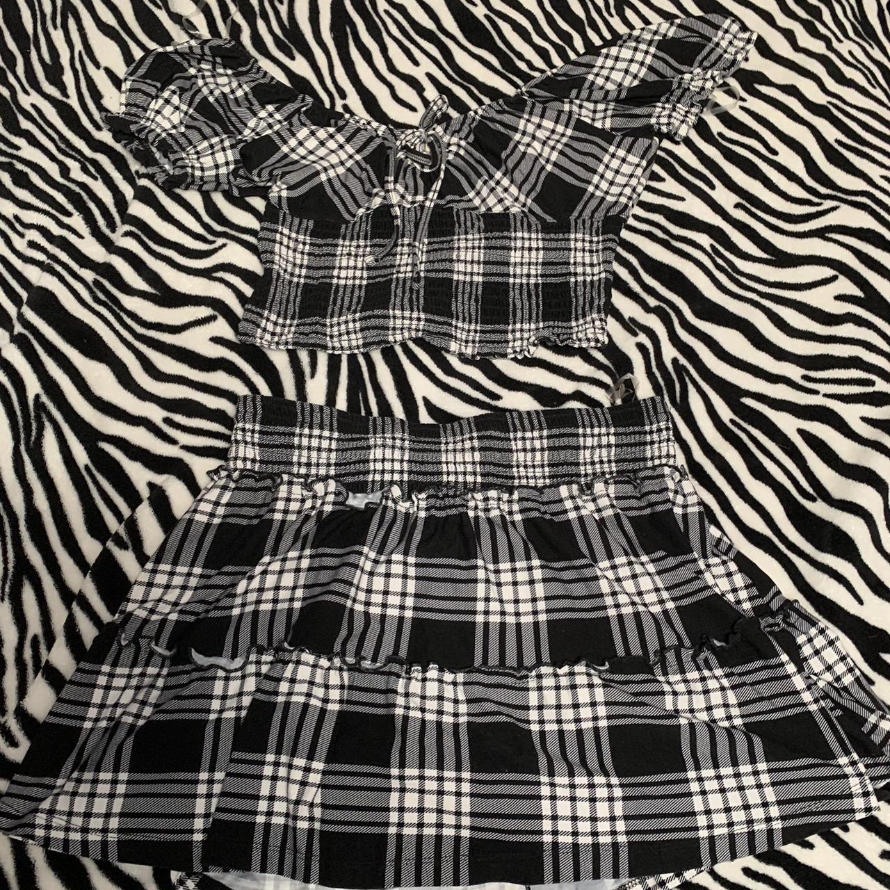 Derek Heart Y2K Plaid Set Very Fairycore/Cottagecore... - Depop