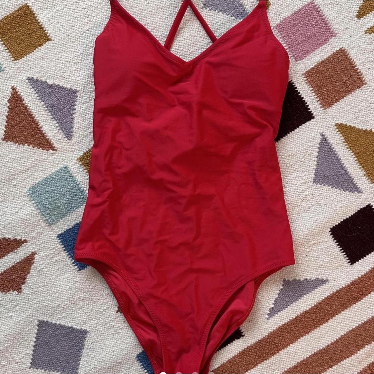 Firetruck, red aerie swimsuit #Aerie #Swimsuit... - Depop