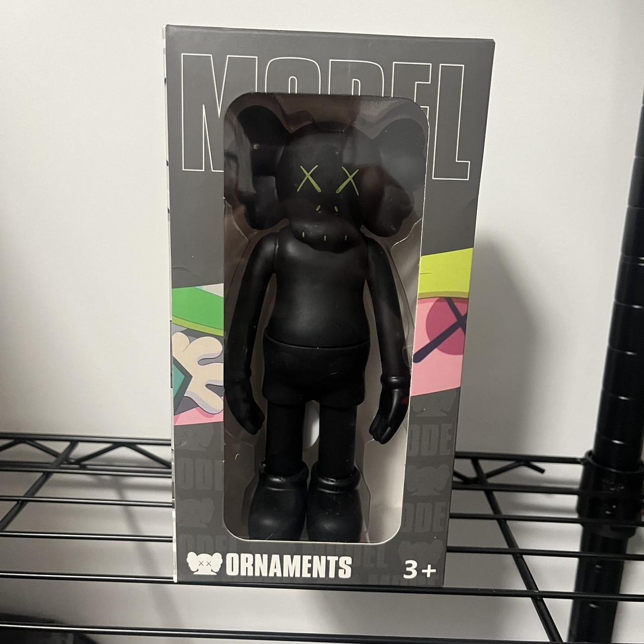 Kaws Figure New with Box Black - Depop