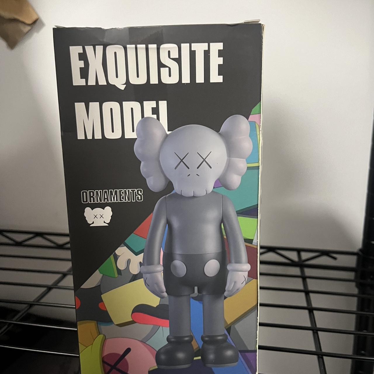Kaws Figure New with Box Black - Depop