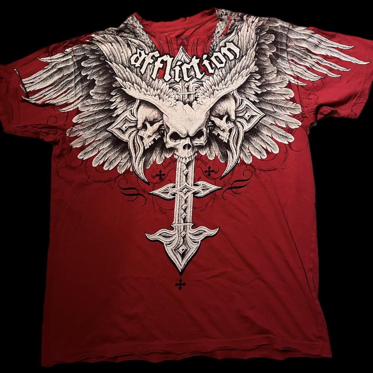 affliction tshirt xl depop payments - Depop