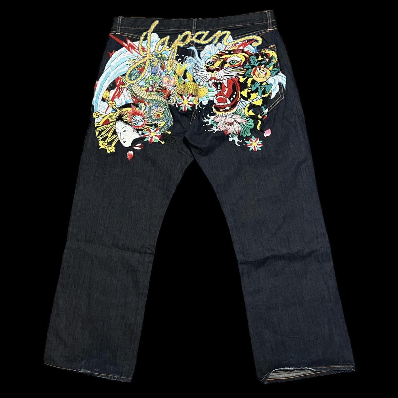 rare ed hardy jeans 40x32 depop payments only /... - Depop