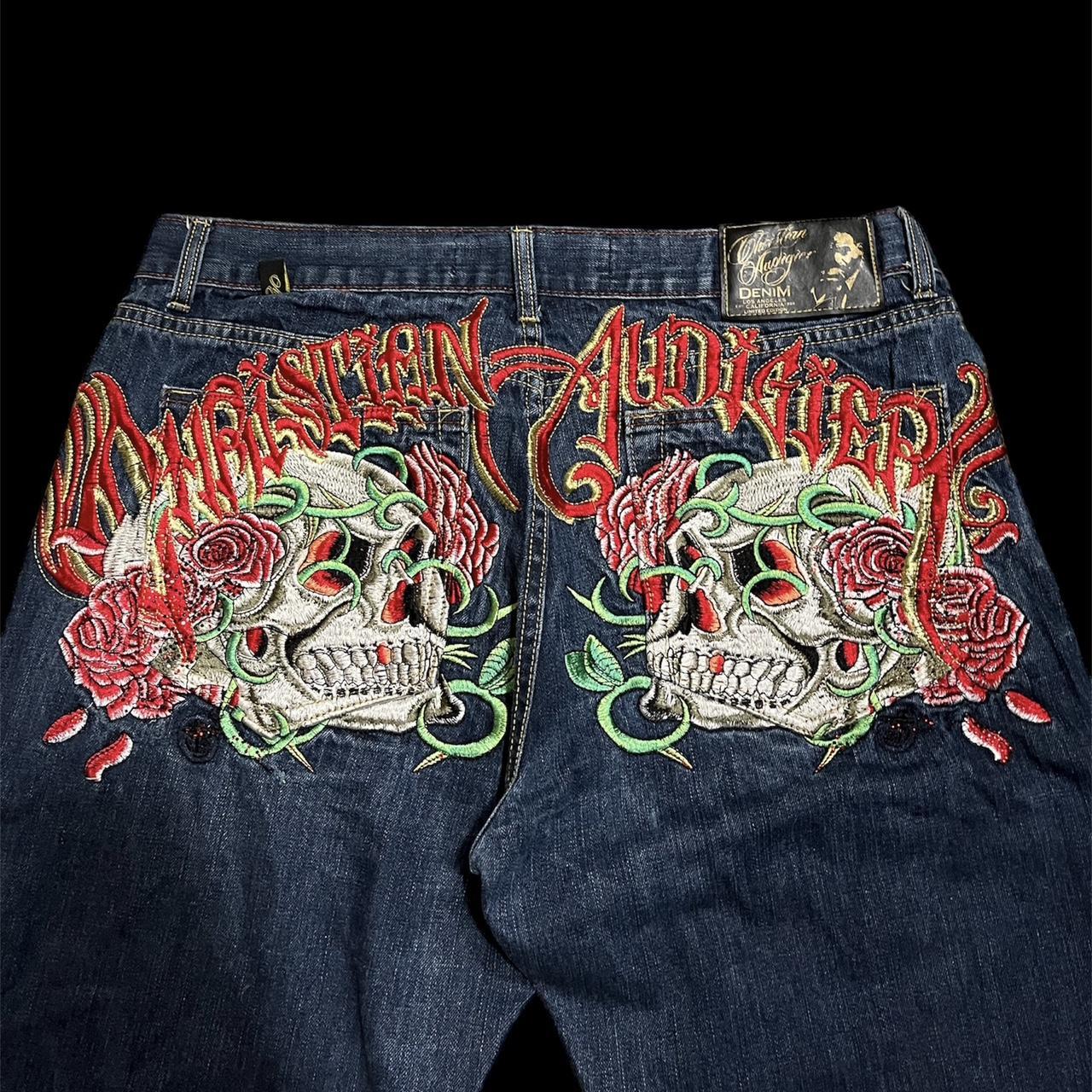 christian audigier jeans 36x31 depop payments only - Depop