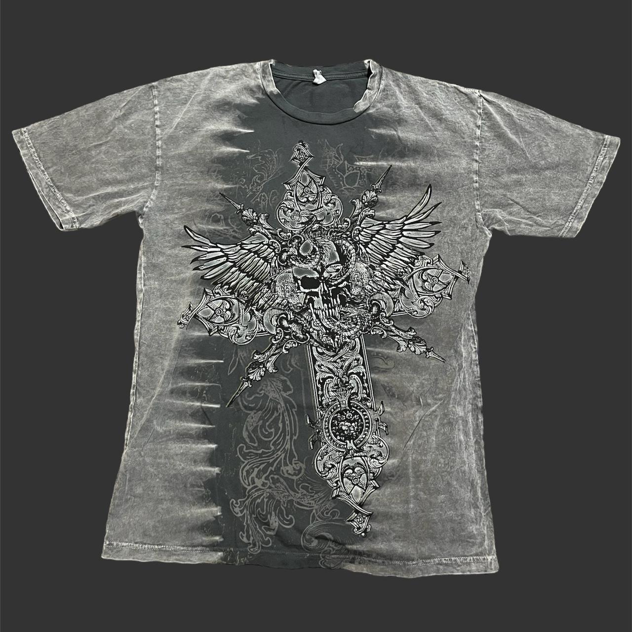 affliction / mma elite type tshirt medium depop... - Depop