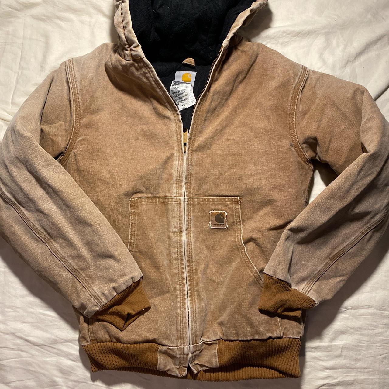 Tan Carhartt jacket shipment 🚚 size// XL - Depop