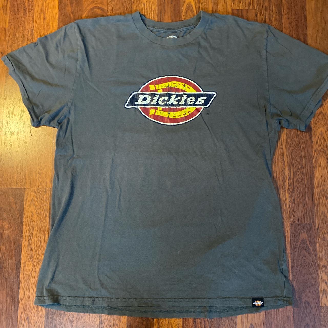 Dickies Mens Grey T Shirt Depop