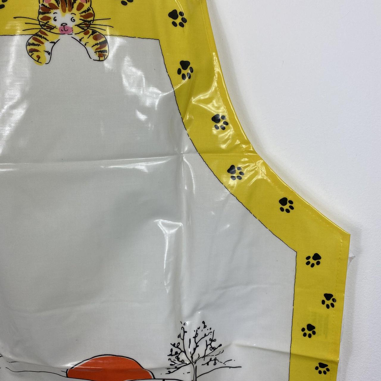 Vintage Patricia Guest Cats & Paws Apron Wipe Clean... - Depop