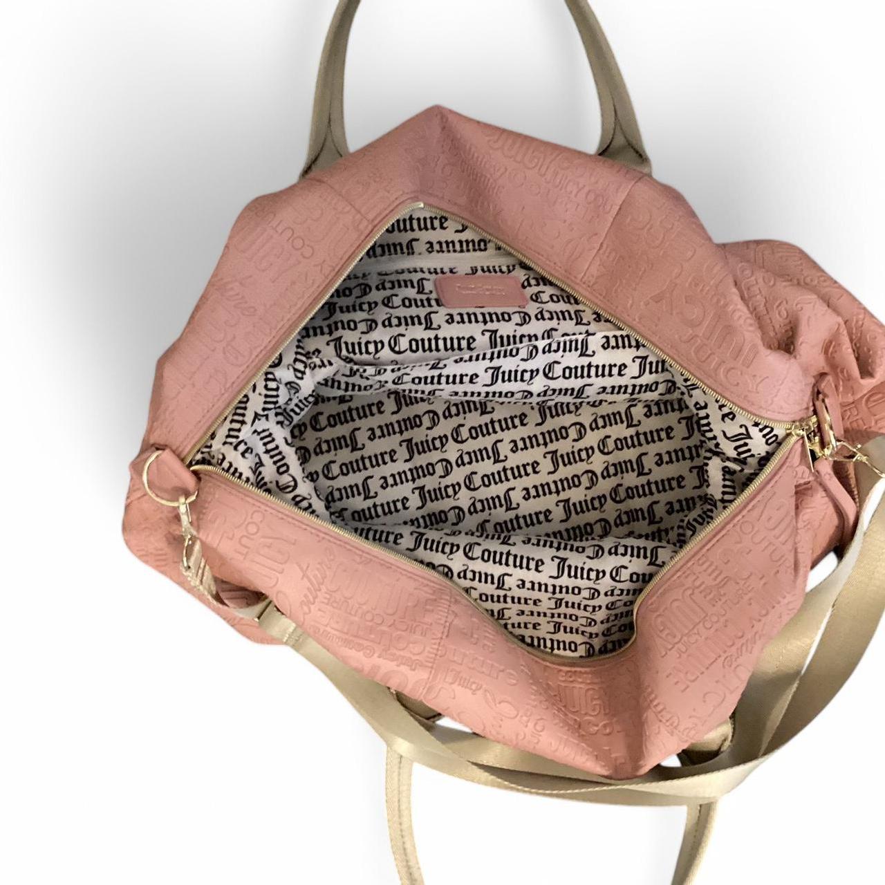 Juicy Couture pink leather duffel bag... | Depop