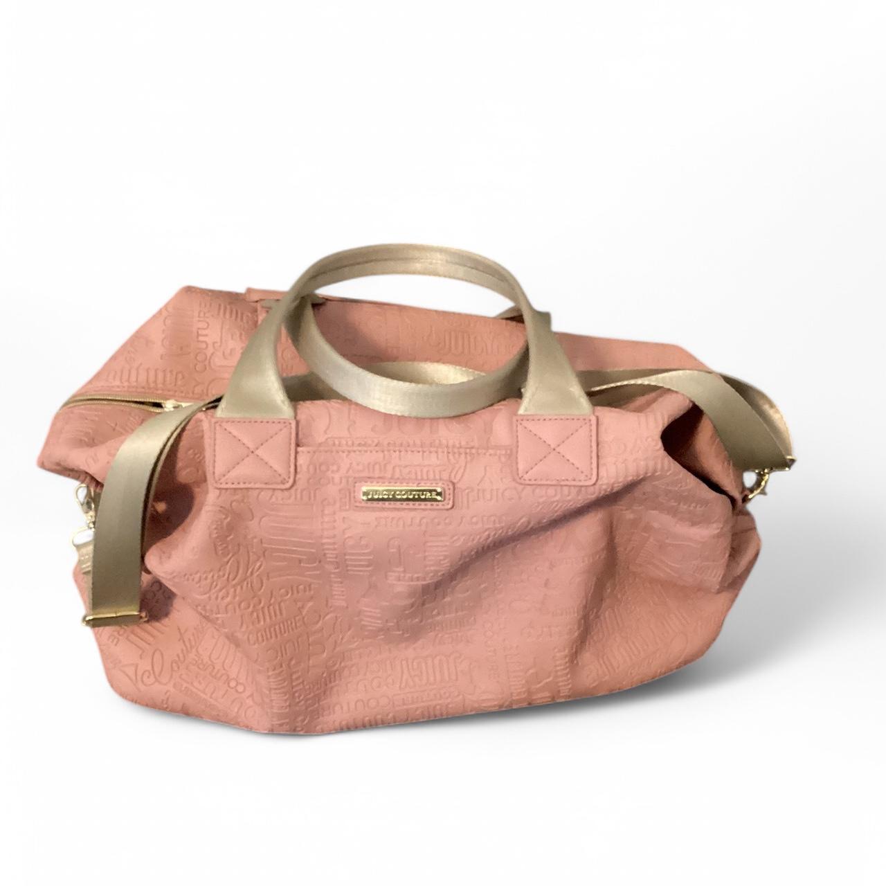Juicy Couture pink leather duffel bag... | Depop