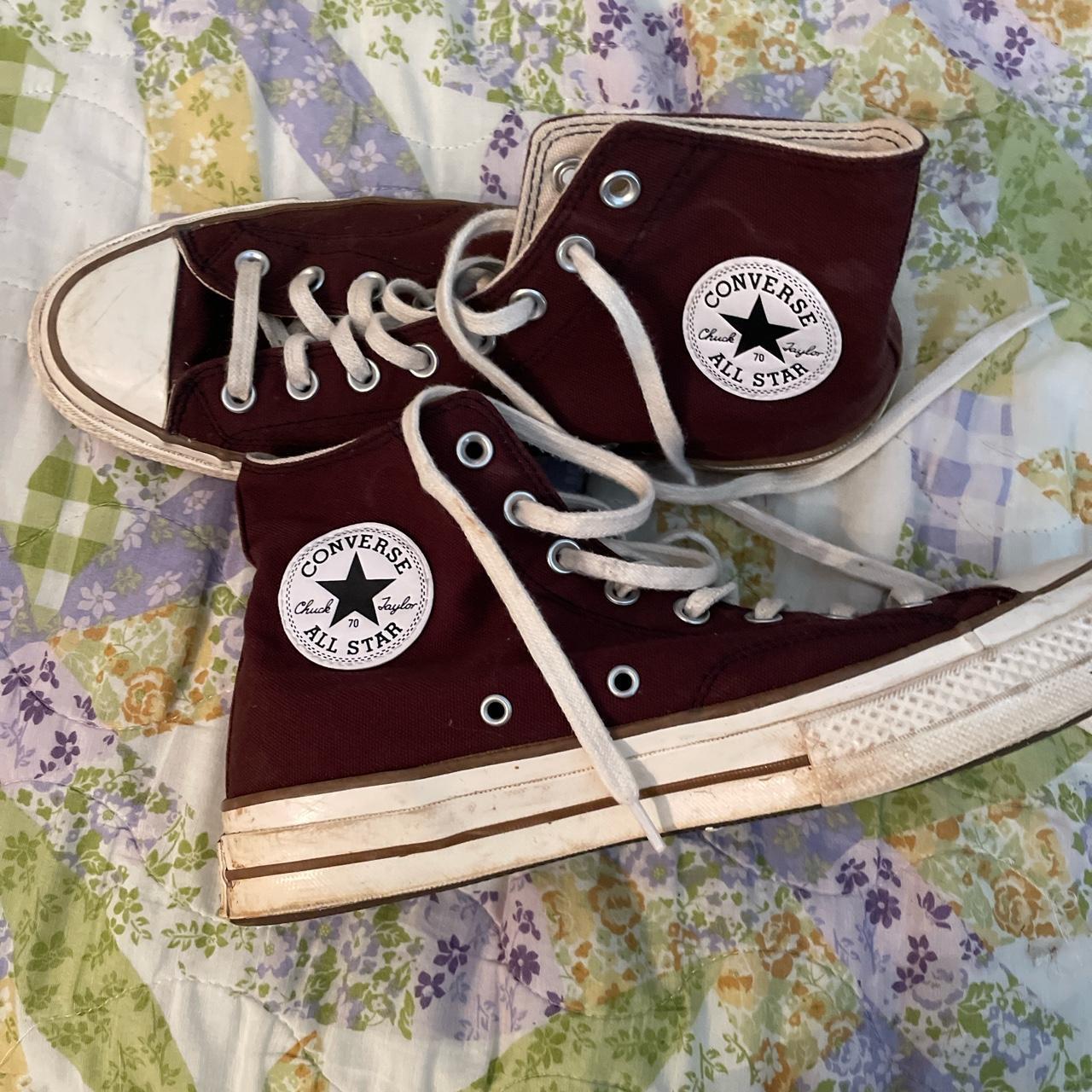 Converse Chuck Taylor’s Brown Custom Design off Website - Depop