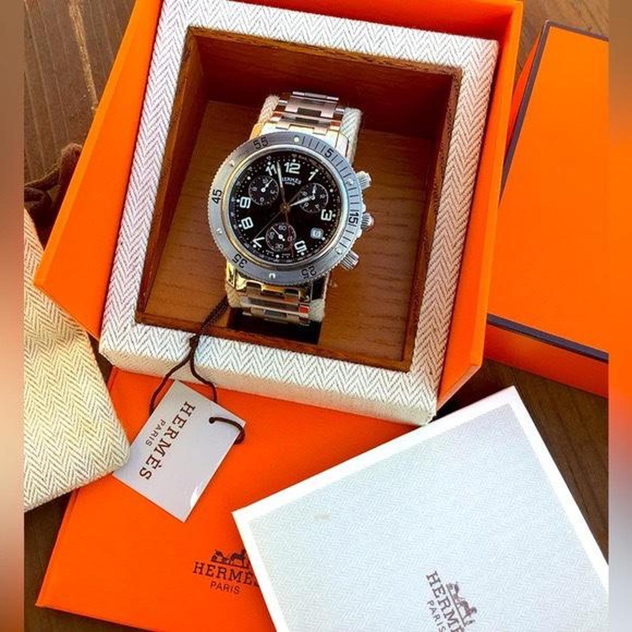 Mens HERMS CLIPPER DIVER stands steel watch ... | Depop