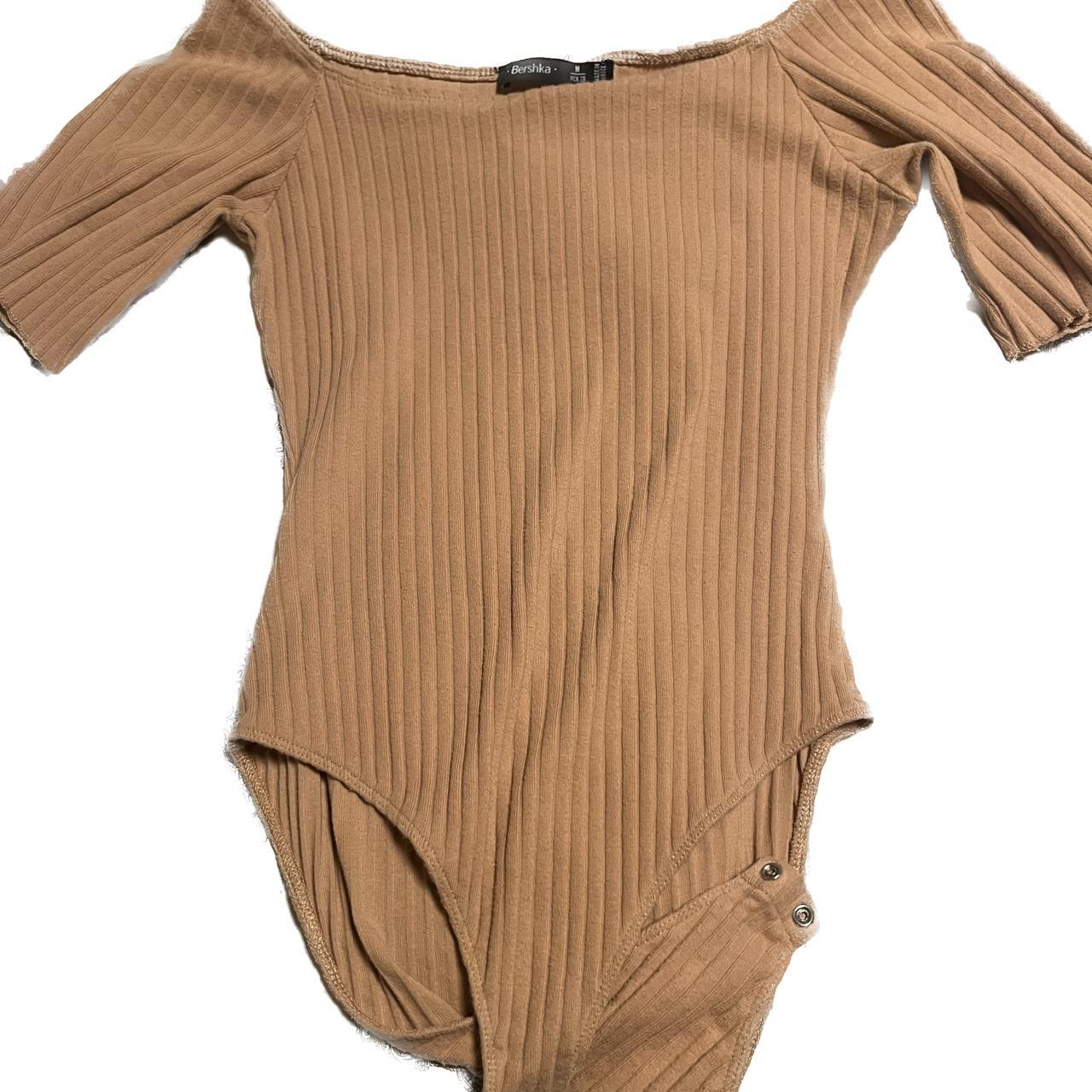 Bershka Women's Tan Bodysuit | Depop
