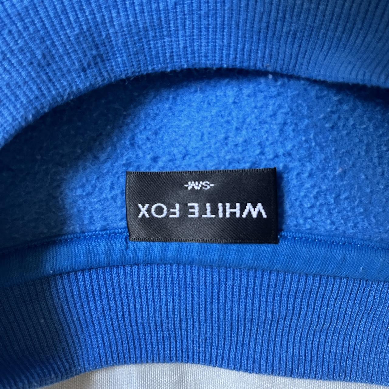 Blue white fox jumper Size s/m Taking offers No stains - Depop