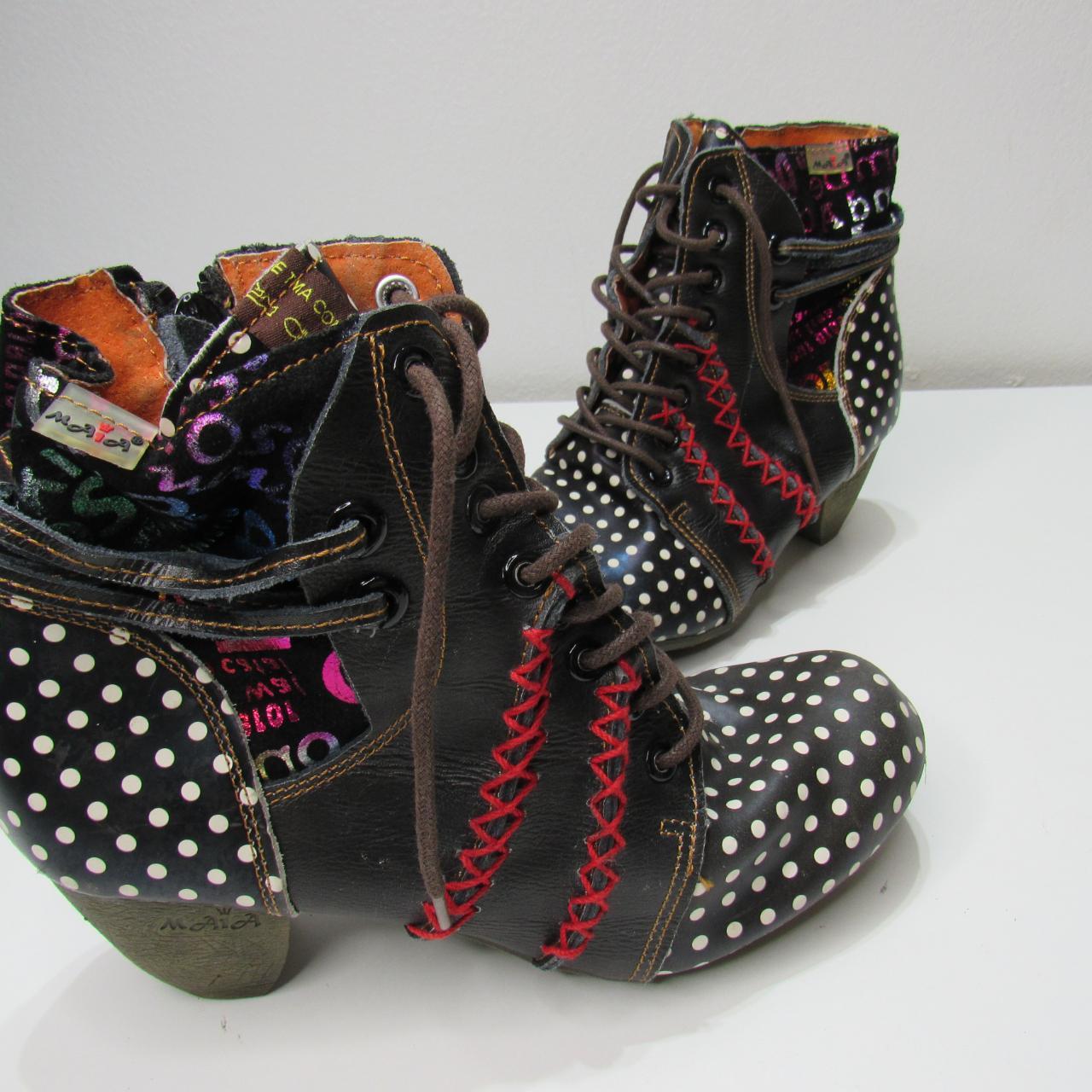 TMA Maia Polka Dot Stitched Funky Grunge Emo Goth... | Depop