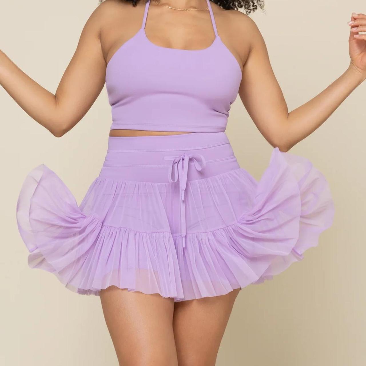 Popflex Active Pirouette Skort tiered tulle Skirt... | Depop