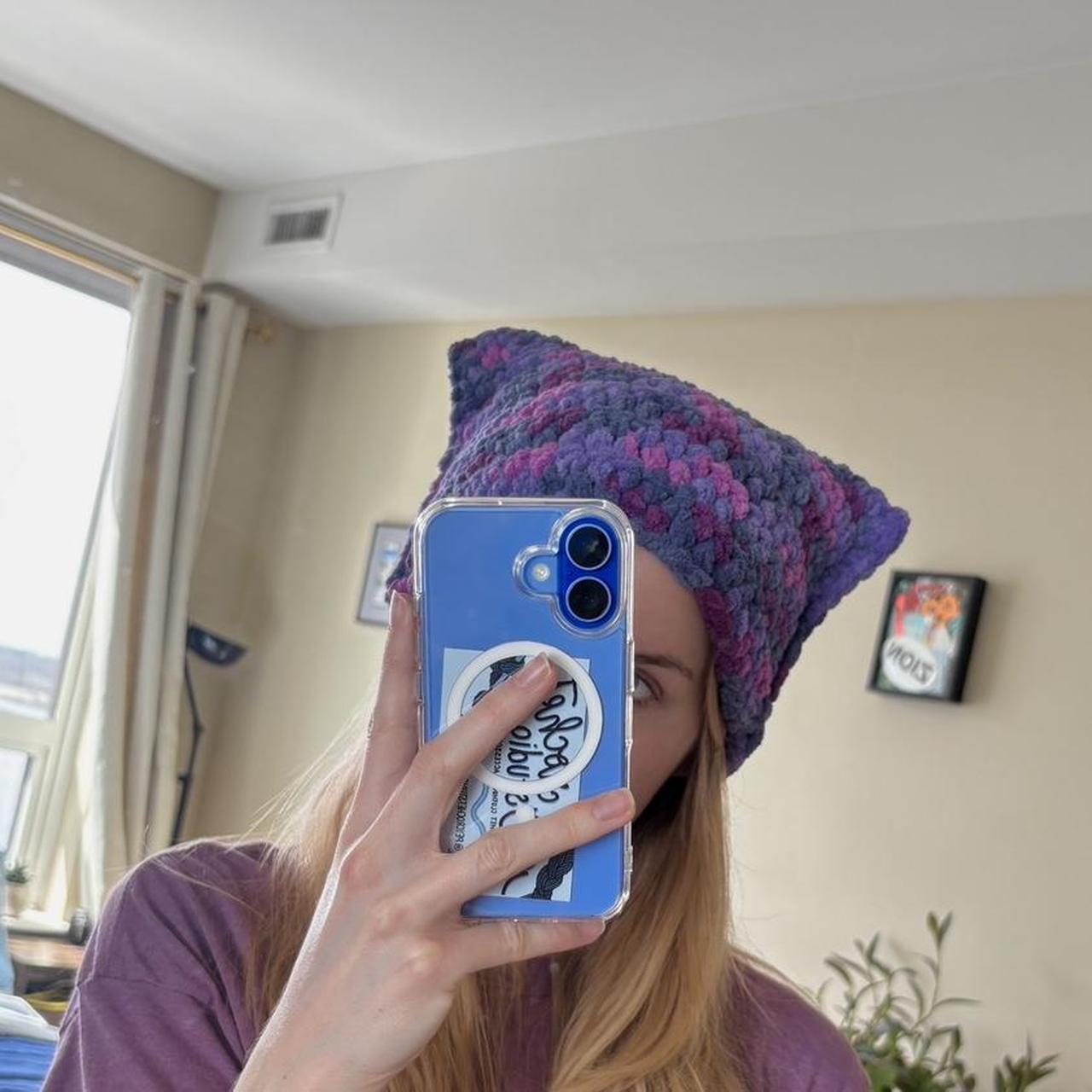 Crochet chowder inspired cat hat Smaller hat -... | Depop