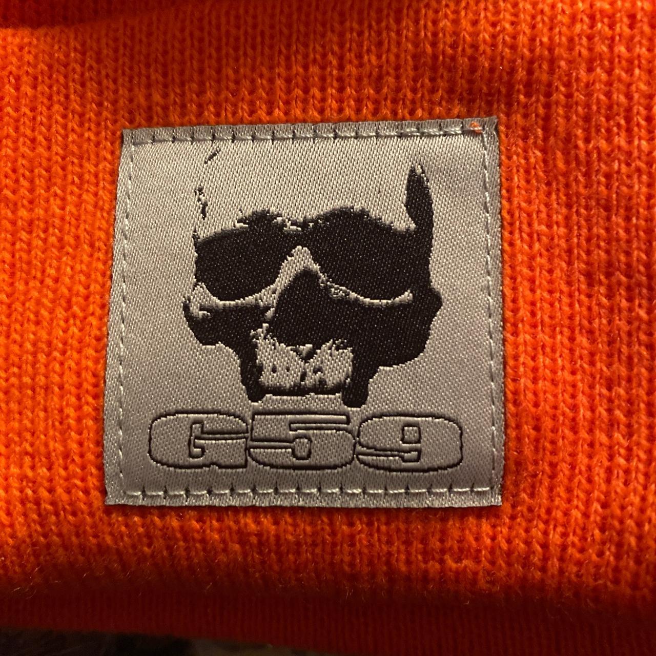 G59 Orange Pit Stop Beanie never worn only took it... - Depop