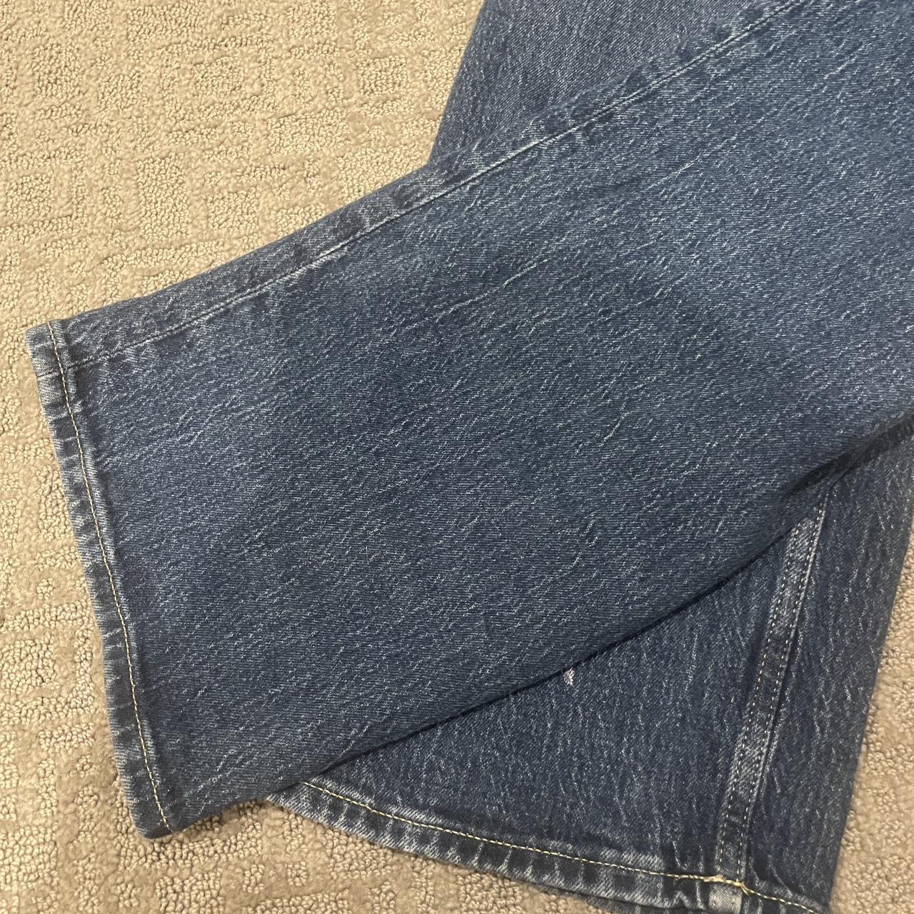 Baggy mid rise free assembly jeans Size 8, fits loose - Depop