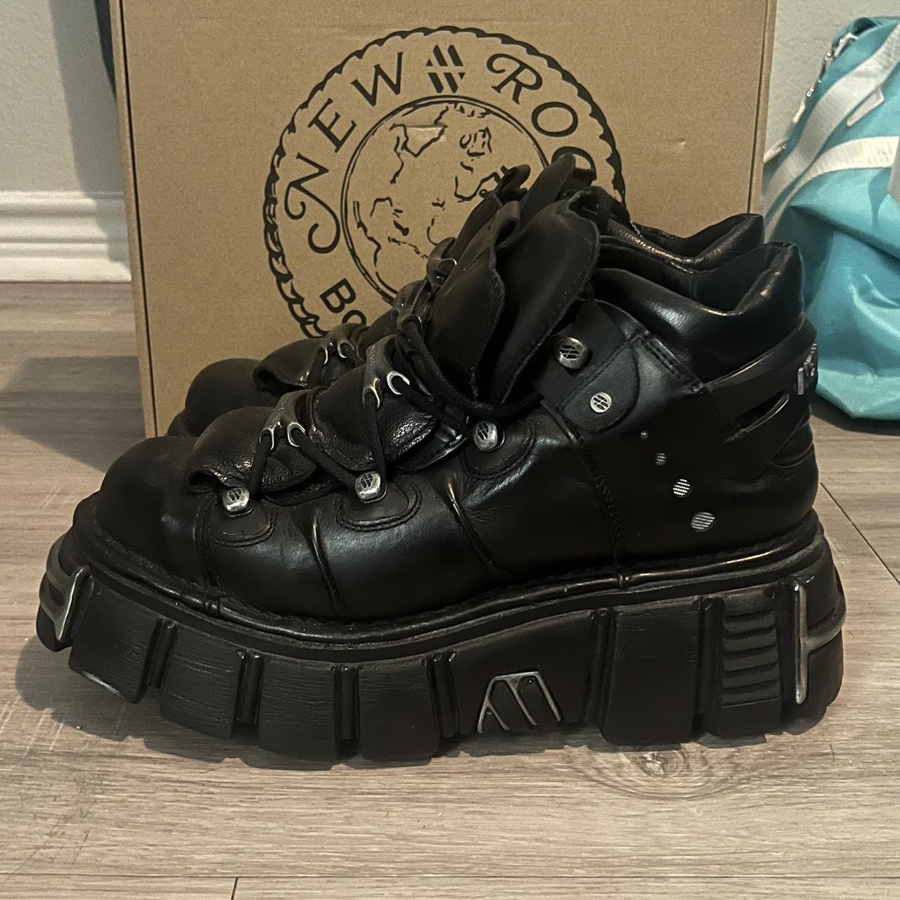 size 11 eu 45 men’s new rocks platform shoes only... - Depop
