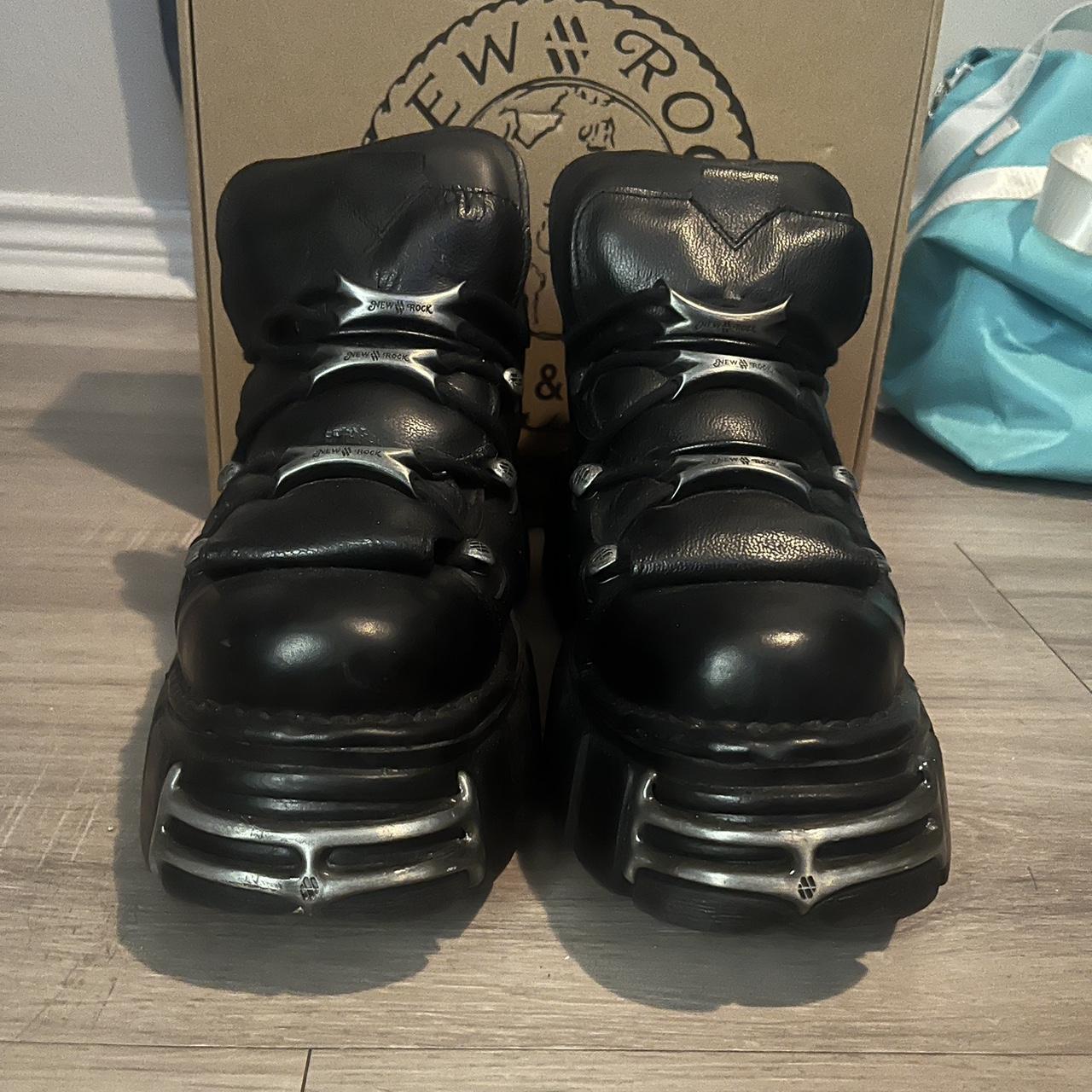 size 11 eu 45 men’s new rocks platform shoes only... - Depop