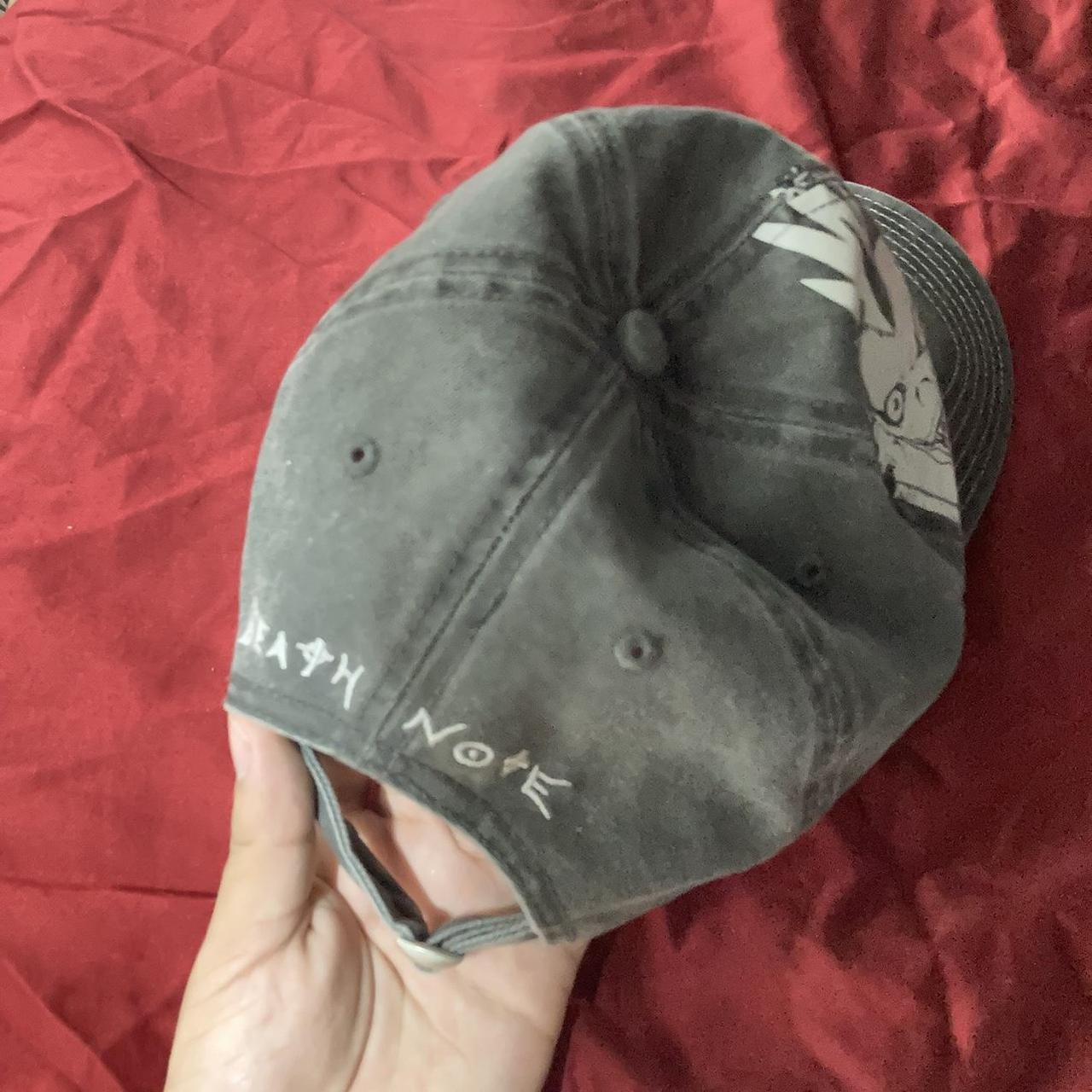 gray death note snapback hat (one size fits all)... - Depop