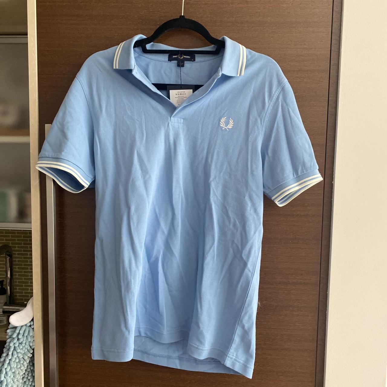 Fred perry blue polo brand new with tags - Depop
