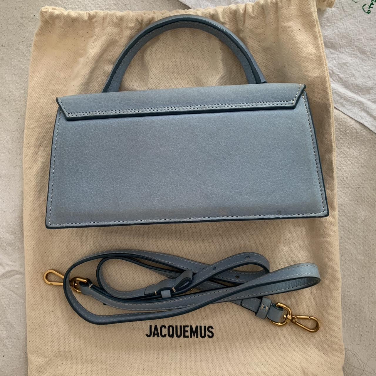 Jacquemus Blue Le Chiquito Long Leather Bag - Depop