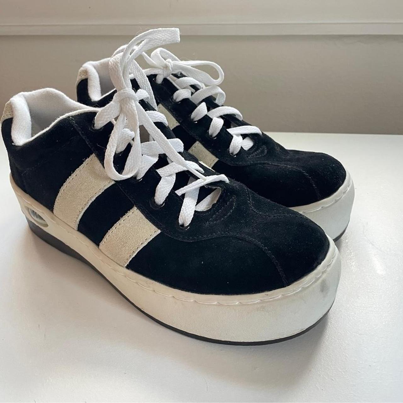 Skechers Vintage 90s Y2K Chunky Platform Black White... | Depop