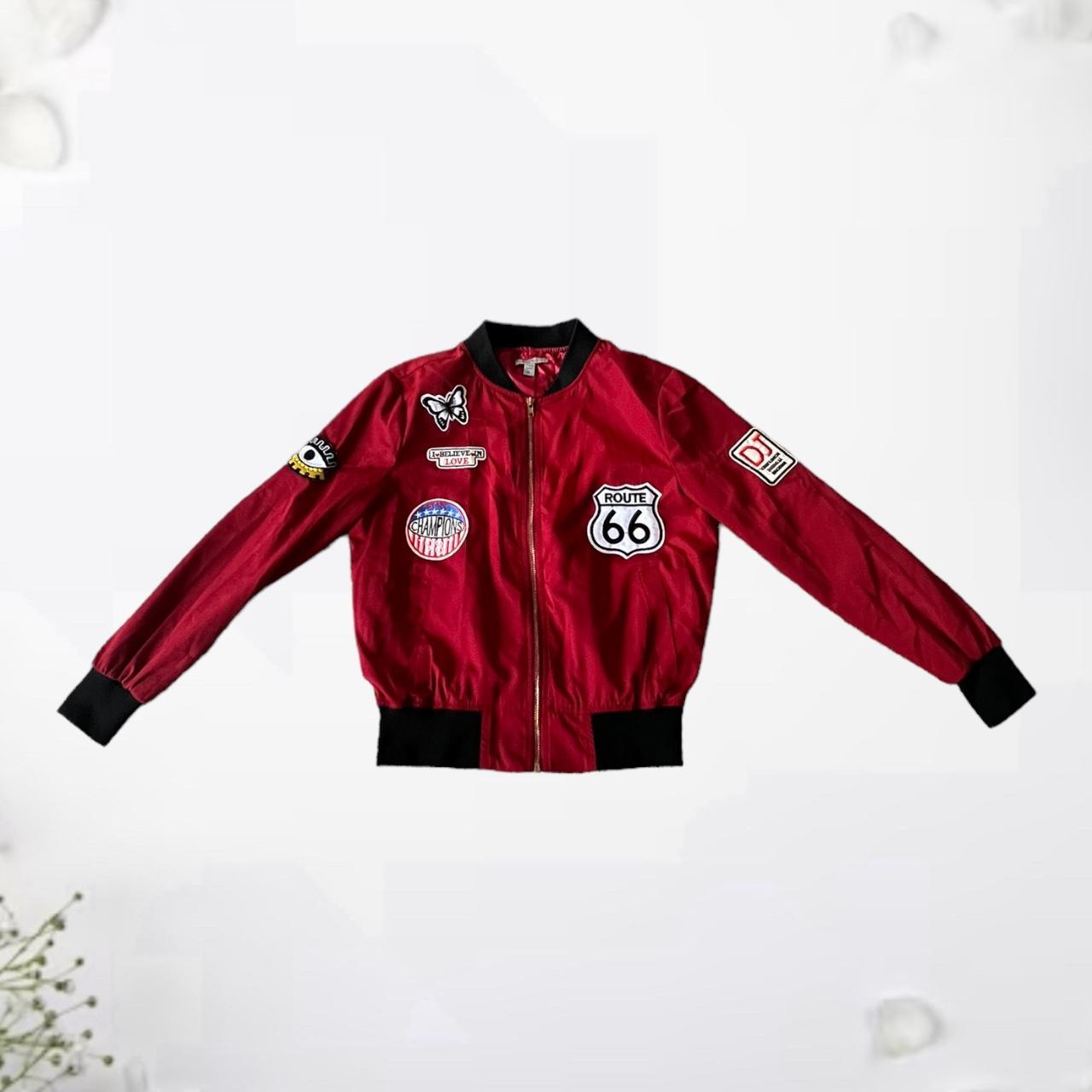 Red & Black Racing Jacket So cute! & reminds me of... - Depop