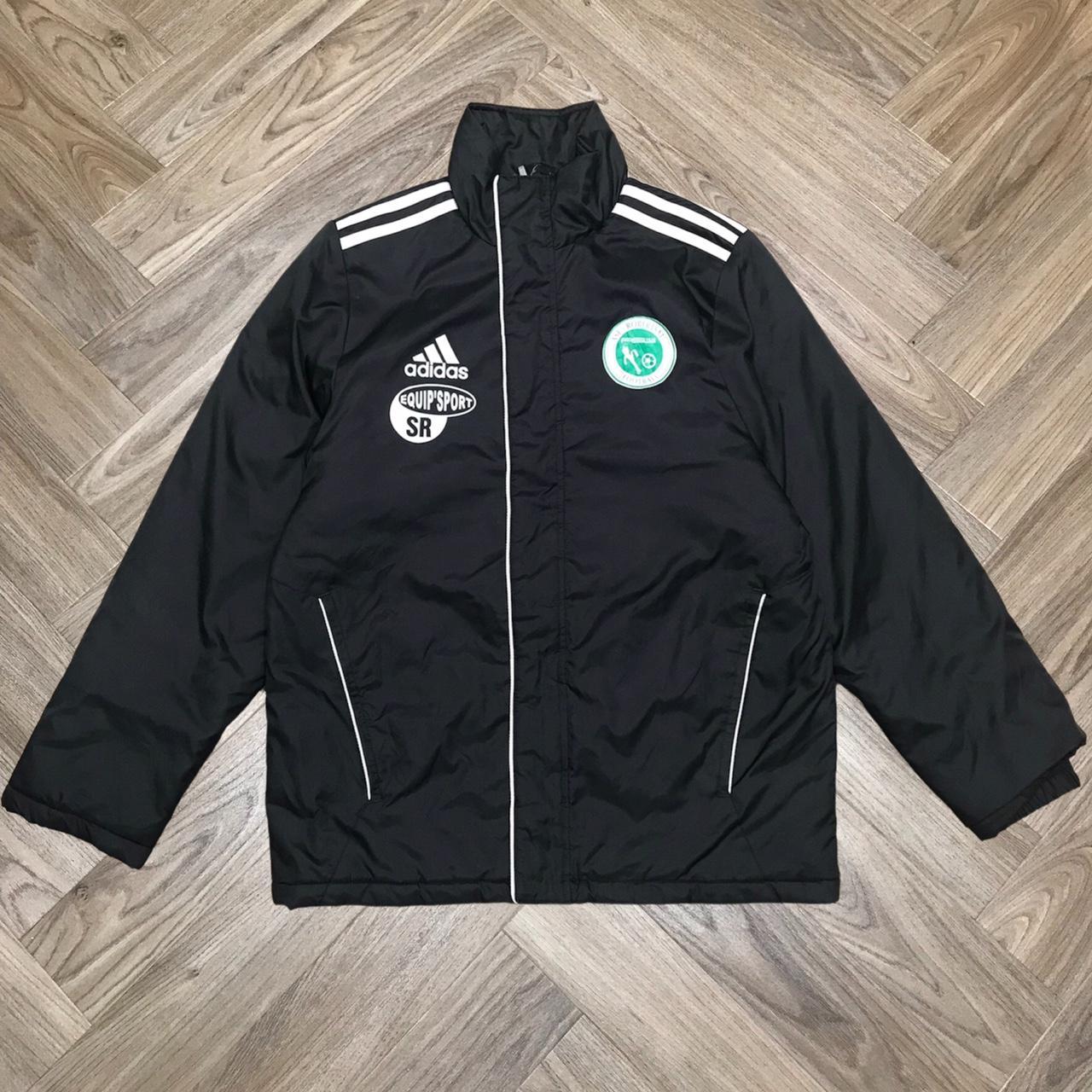Boys Adidas Padded Black Football Coat In great... - Depop